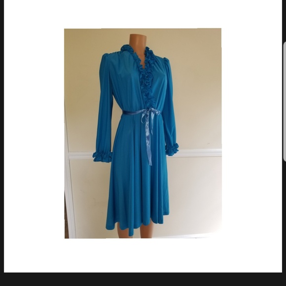 Vintage | Dresses | Vintage Tuxedo Ruffle Dress | Poshmark